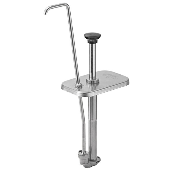 Server 1.25 oz. Stainless Steel Tall Spout Pump with Lid for Standard 3 ...