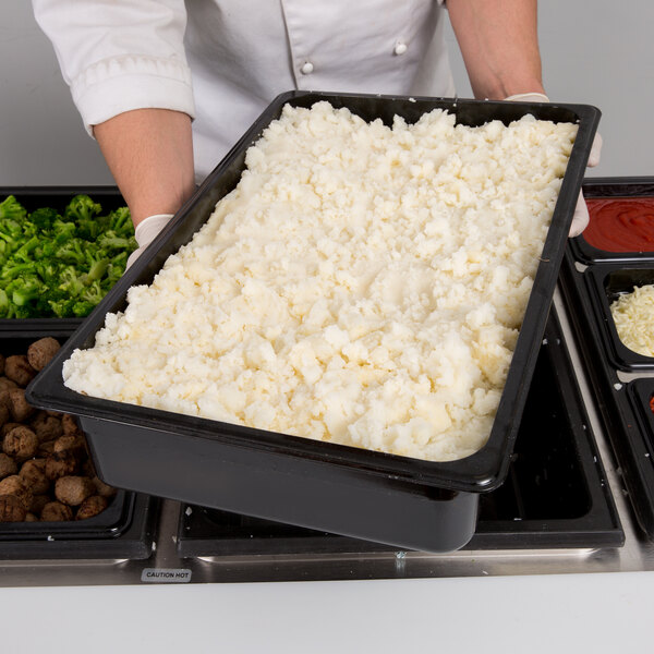 Cambro 14HP110 Full Size Black High Heat Food Pan - 4" Deep