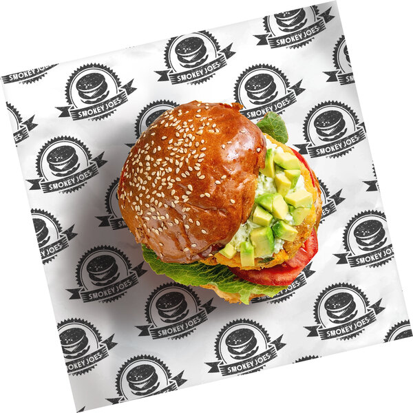 Choice 15" x 15" White Customizable Basket Liner / Deli Wrap - 3000/Case