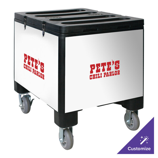 IRP 3805012 Black Ice Caddy 200 lb. Customizable Mobile Ice Bin ...