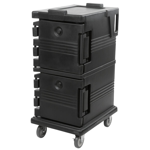 Cambro UPC600110 Ultra Camcarts® Black Insulated Food Pan Carrier ...