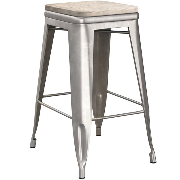Lancaster Table & Seating Alloy Series Clear Coated Metal Indoor ...