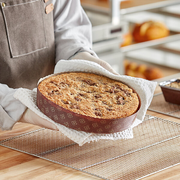 Novacart Corrugated Kraft Paper Baking Mold 7 7/8" x 1 3/8" - 400/Case