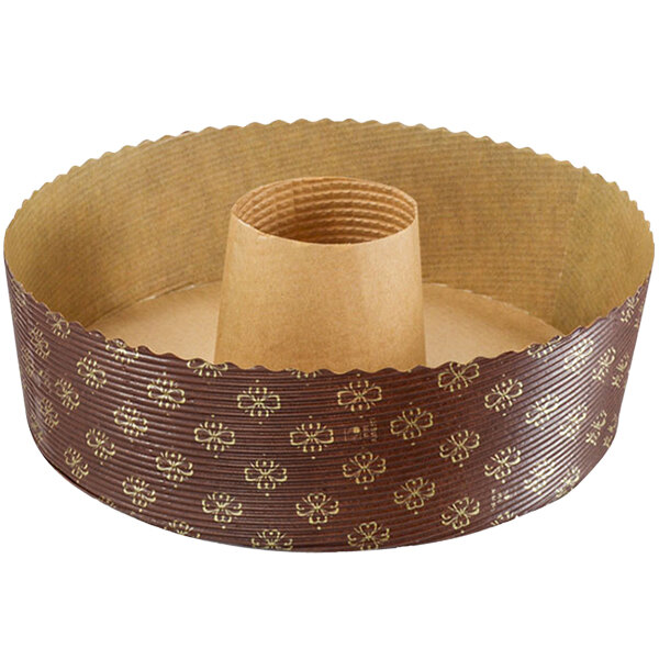 Novacart Corrugated Kraft Paper Baking Ring Mold 7 7/8" x 2 3/8" - 360/Case