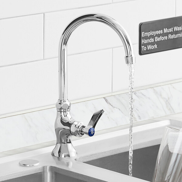 Waterloo Deck Mount Single Temperature Faucet with 6" Gooseneck Spout ...