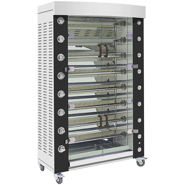 Rotisol-France FlamBoyant FB11608G-SSP Natural Gas Rotisserie with 8 ...