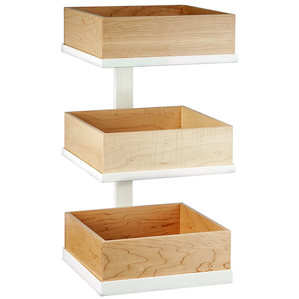 Cal-Mil Blonde Large 3-Tier Merchandiser: WebstaurantStore
