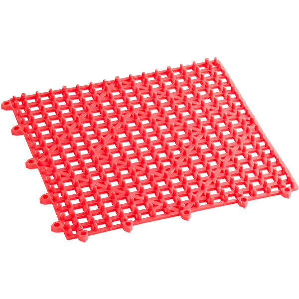 Choice 12" x 12" Red Interlocking Bar Mat
