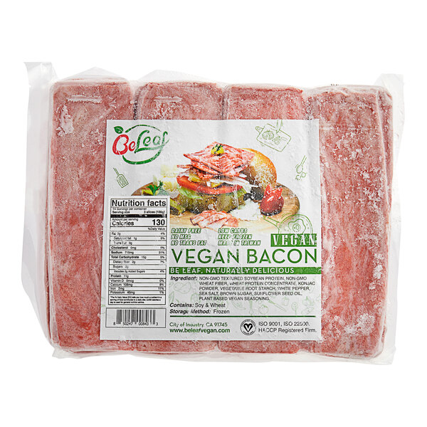 Beleaf Vegan Bacon 3 lb. - 8/Case