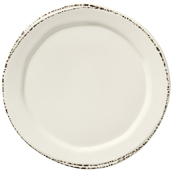 Libbey Farmhouse 10 1/2" Ivory (American White) Medium Rim Melamine ...