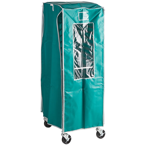 Curtron 23" x 28" x 62" Green Vinyl Medium Duty Bun / Sheet Pan Rack ...