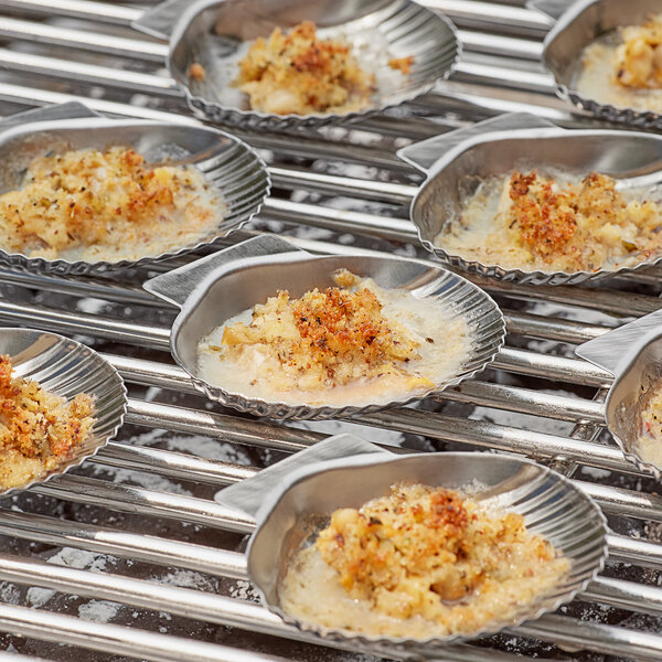 Outset® 76494 3 1/4" X 3 1/4" Stainless Steel Reusable Clam Grill Shell ...