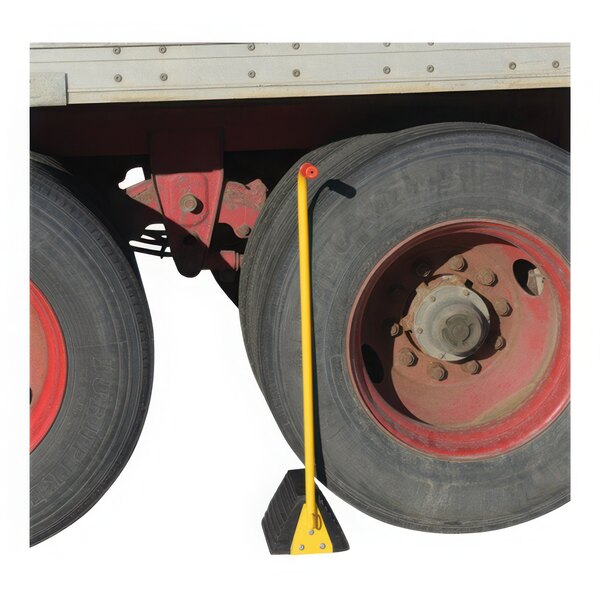 Vestil RWC-8-ERGO 9 1/2" Reinforced Rubber Wheel Chock with Ergonomic ...
