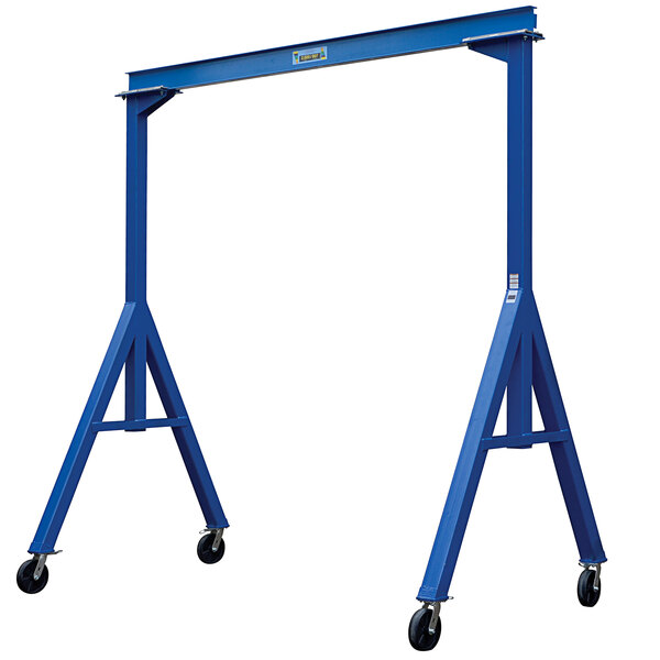 Vestil FHS-4-10 10' x 10' Fixed Height Steel Gantry Crane with Casters ...