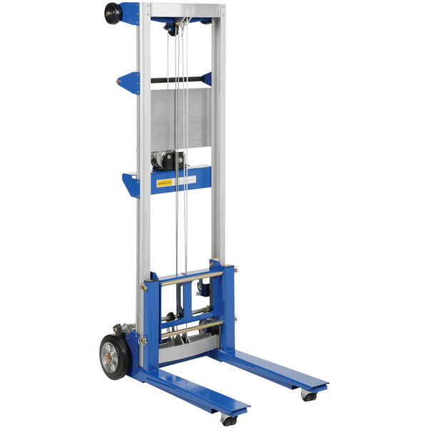 Vestil 500 lb. Hand Winch Fork Lift Truck with 22" Forks, Rolling ...