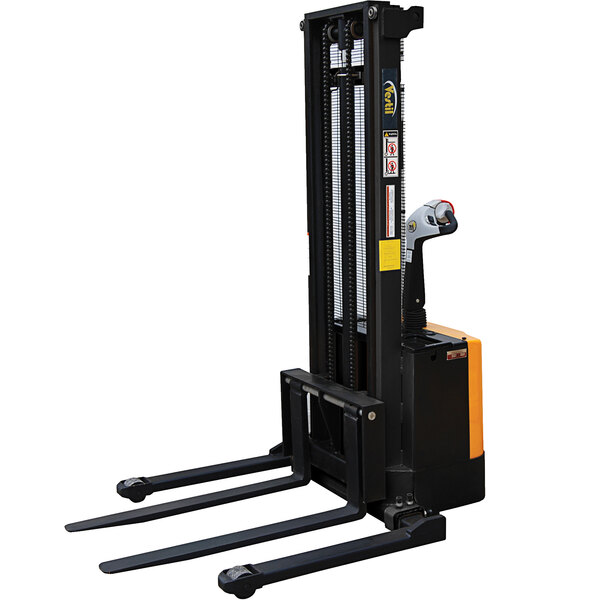 Vestil 2,000 lb. Powered Fork Lift Stacker with 8" - 26 3/4" x 42 ...
