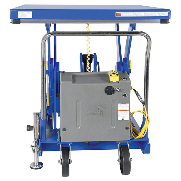 Vestil PST-1-46 Battery-Powered Heavy-Duty Portable Scissor Lift Table ...