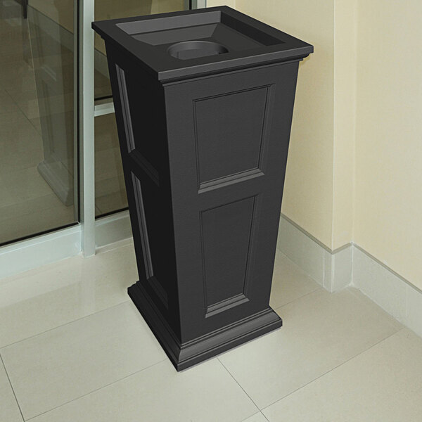 Mayne Fairfield 8874-B 24 Gallon Black Decorative Waste Bin