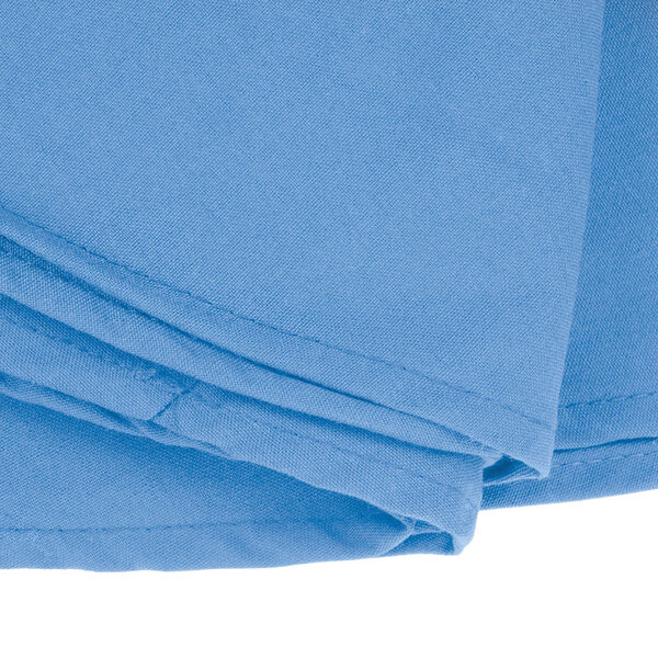 Intedge 72" Round Light Blue Hemmed 65/35 Poly/Cotton BlendCloth Table ...