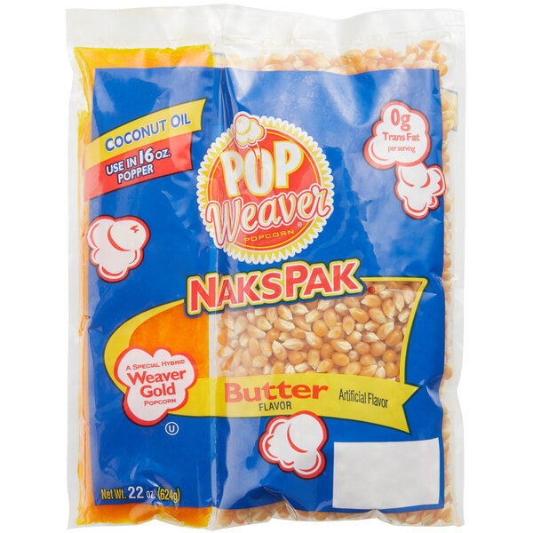 Pop Weaver All-In-One Naks Pak Popcorn Kit for 16 oz. Poppers - 20/Case