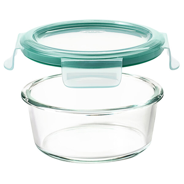 OXO Good Grips SmartSeal 2 Cup Clear Round Glass Container with ...