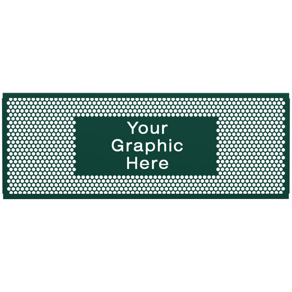 SelectSpace 7' Customizable Forest Green Circle Pattern Graphic ...