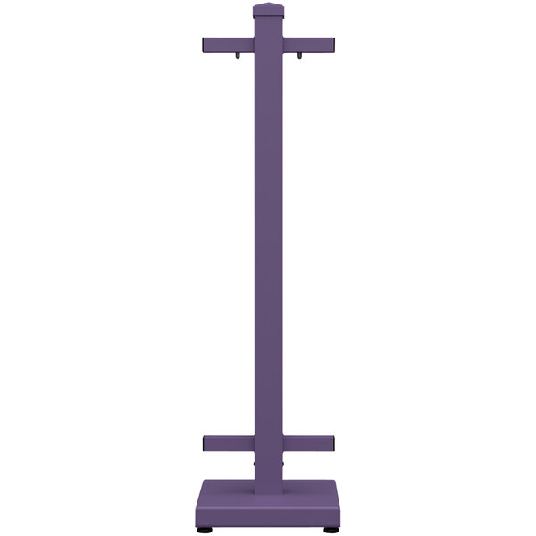 SelectSpace 10" x 10" x 36" Purple Standard Straight Stand