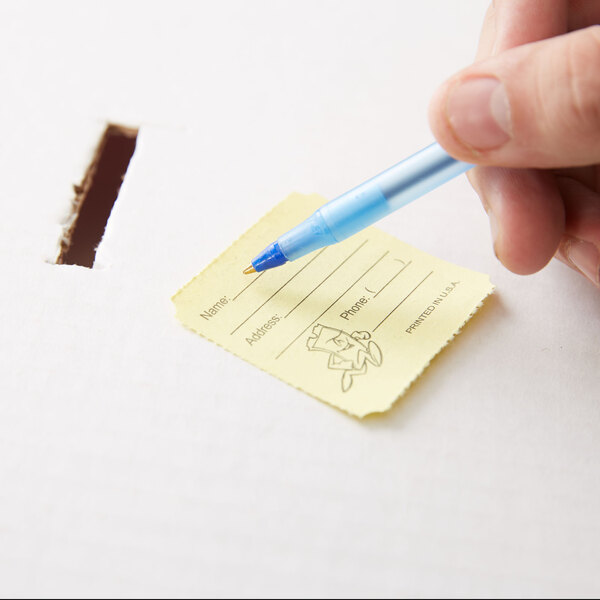 Yellow 50/50 Marquee Raffle Tickets - 1000/Roll