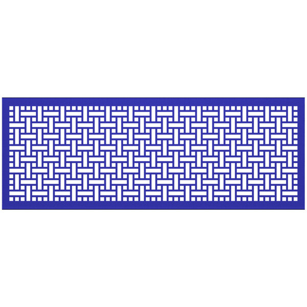 SelectSpace 7' Royal Blue Square Weave Pattern Partition Panel