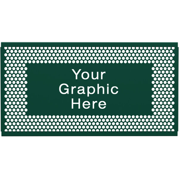 SelectSpace 5' Customizable Forest Green Circle Pattern Graphic ...