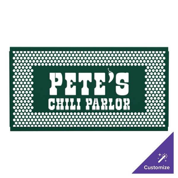 SelectSpace 5' Customizable Forest Green Circle Pattern Graphic ...