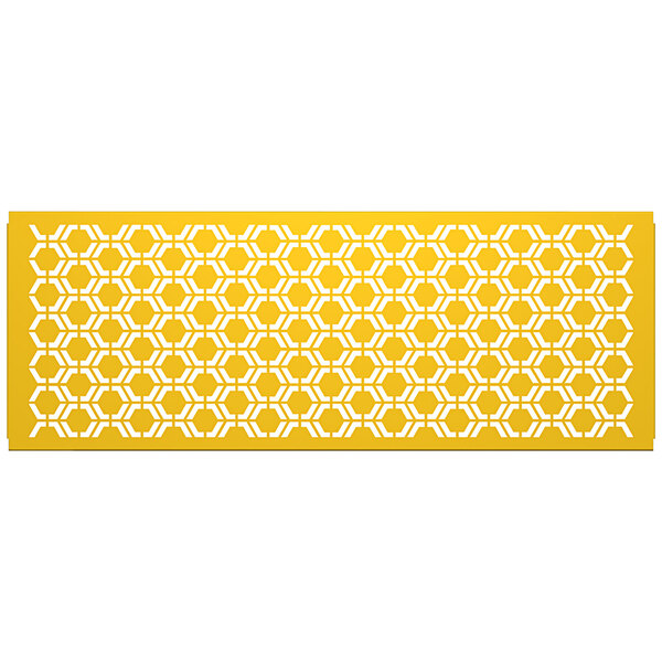 SelectSpace 7' Bright Yellow Hexagonal Pattern Partition Panel