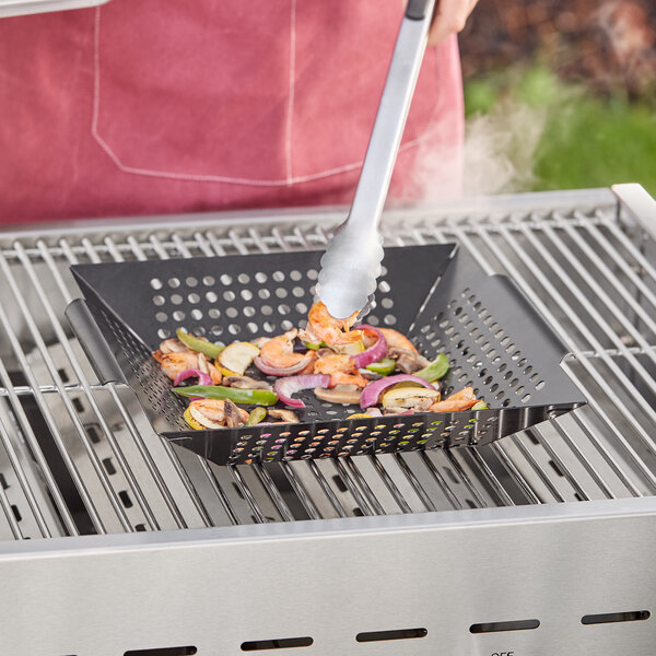 Mr. Bar-B-Q 12" x 12" Non-Stick Perforated Grill Basket