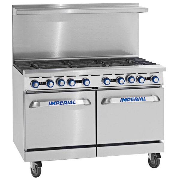 Imperial Range Pro Series IR-8 48" Space Saver Natural Gas 8 Burner ...