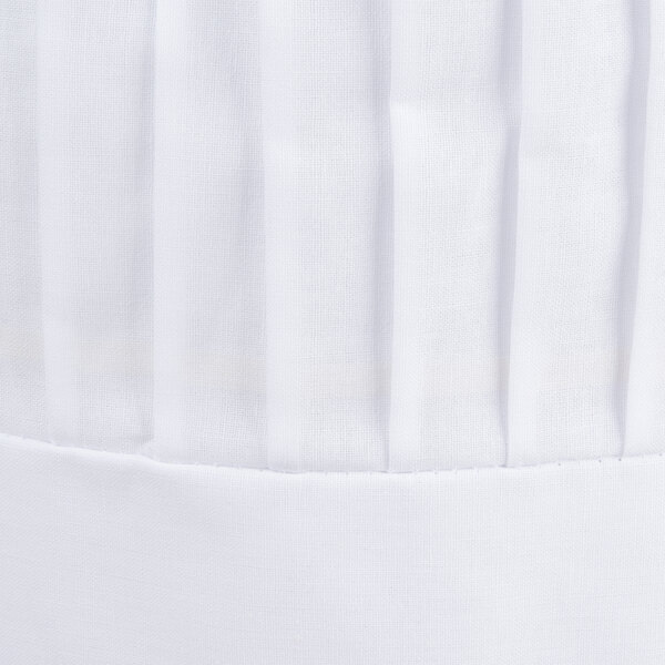 Chef Revival Customizable 9" White Poly-Cotton European Chef Hat