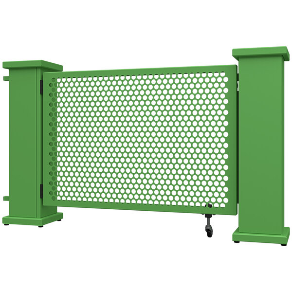 SelectSpace 62" x 10" x 34" Green Circle Pattern Gate with Straight and ...