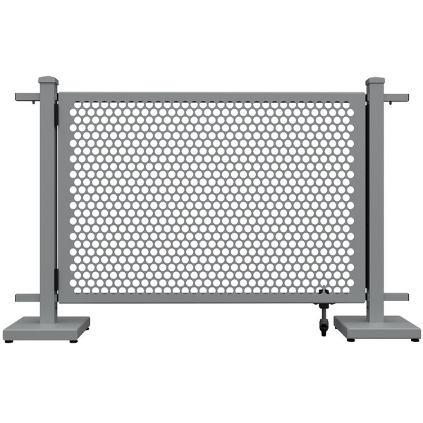 SelectSpace 56" x 10" x 34" Stock Gray Circle Pattern Gate with ...