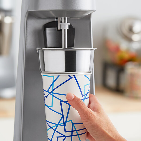 Choice Stainless Steel Malt Cup Collar for 3 3/8" Cups - 4" Top Diameter