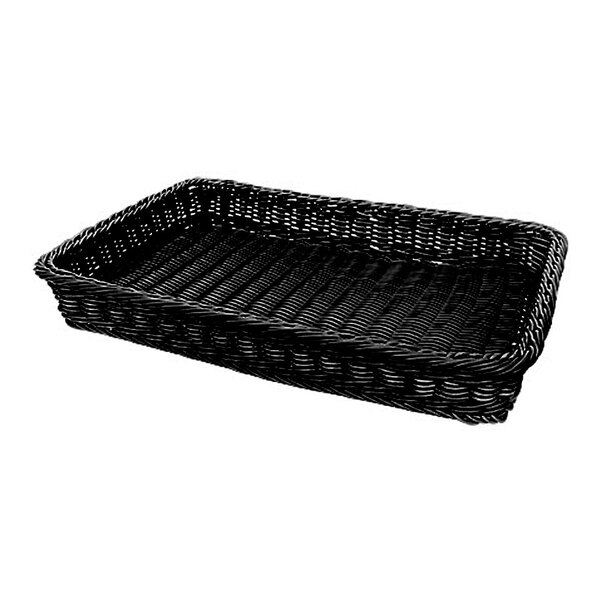 GET WB-1509-BK Designer Polyweave 18" x 12 1/4" x 2 1/2" Black ...