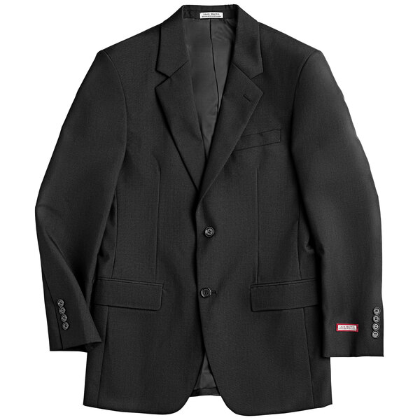 National Patrol Men's Customizable Black Suit Jacket - 34