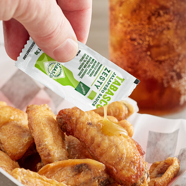 TABASCO® Green Hot Sauce Portion Packet 3 Gram - 200/Case