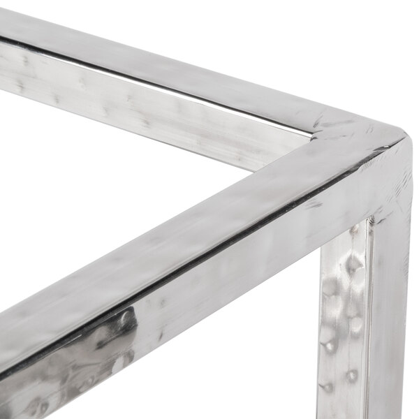 American Metalcraft HMRRSET 3-Piece Hammered Stainless Steel Open Frame ...