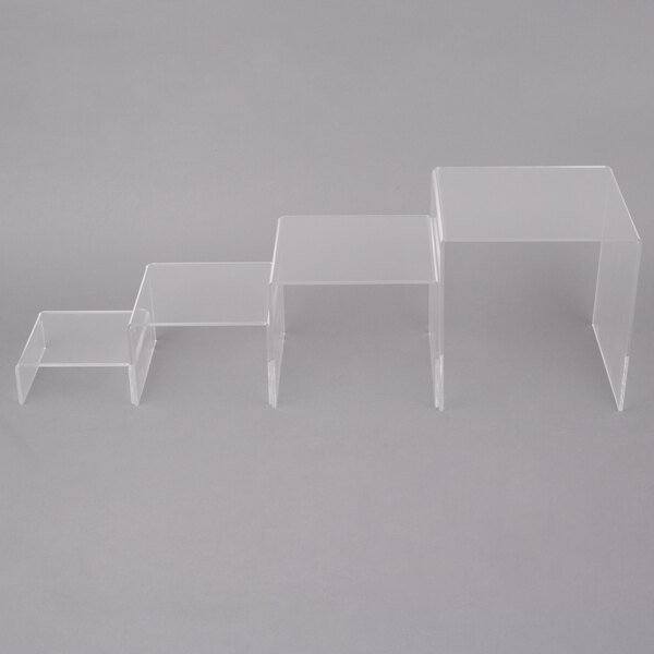 American Metalcraft CRS2 Set of Four Clear Acrylic Riser