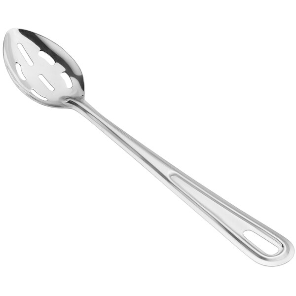 Choice 15" Slotted Stainless Steel Basting Spoon