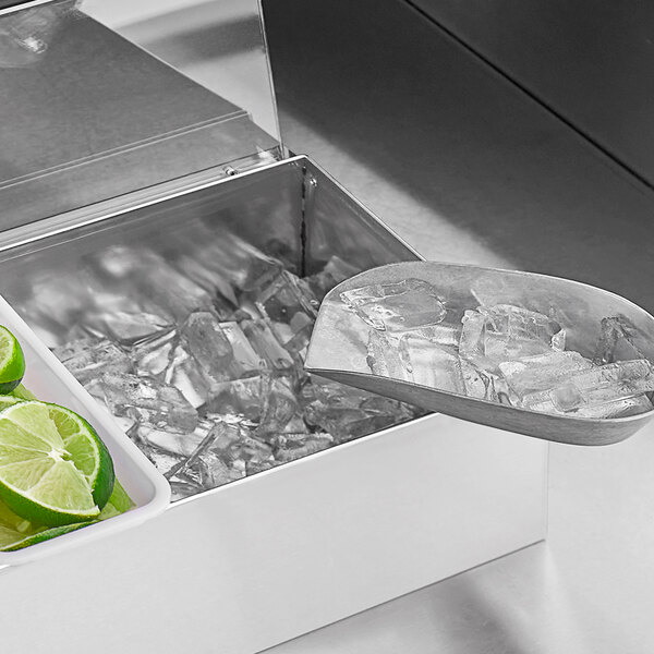 Tablecraft 4-Compartment Stainless Steel Condiment Bar with Enclosed ...