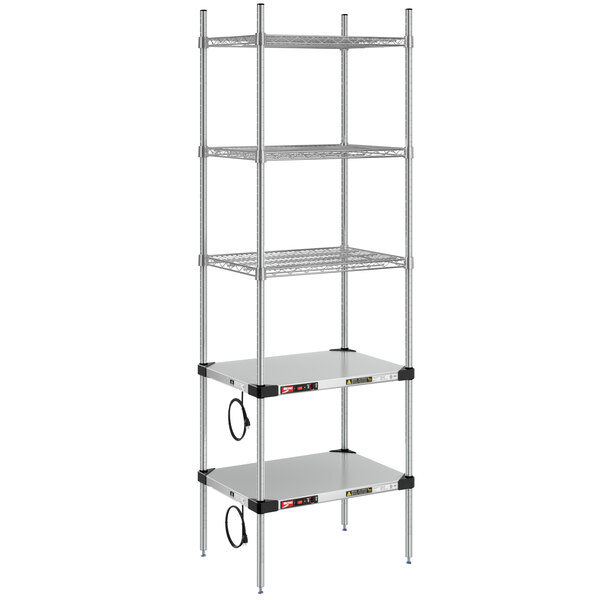 Metro Super Erecta 18" x 24" Stainless Steel Takeout Station with 2 ...