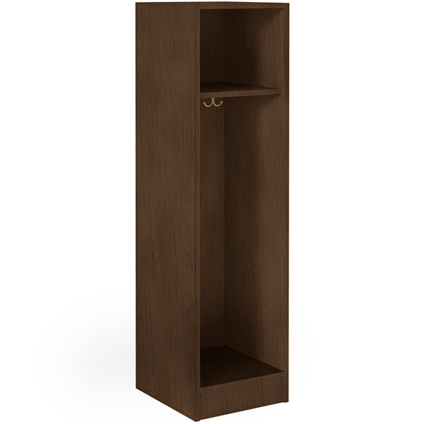 I.D. Systems 16" x 18" x 59" Dark Walnut Single Storage Locker 79000 ...