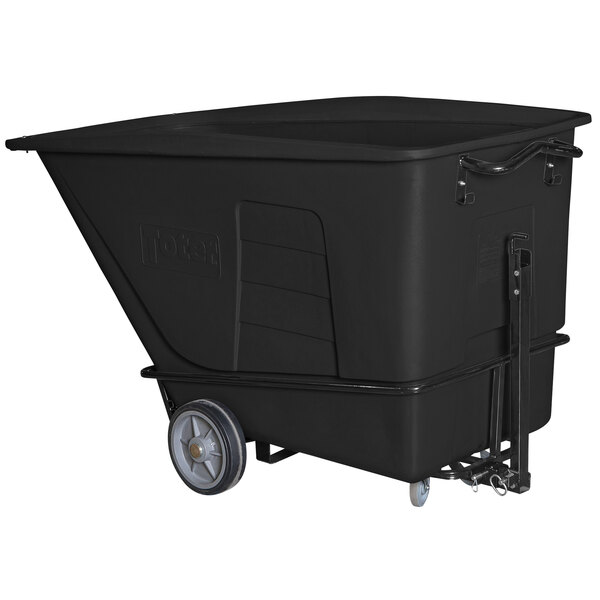 Toter UTT15-00BLK 1 1/2 Cubic Yd. Black Towable Tilt Truck (2000 lb ...