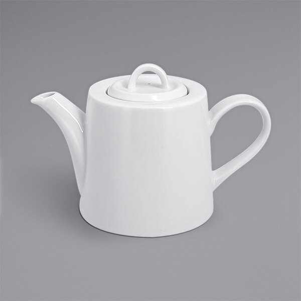 RAK Porcelain Access 15.2 oz. Porcelain Teapot with Lid - 4/Case