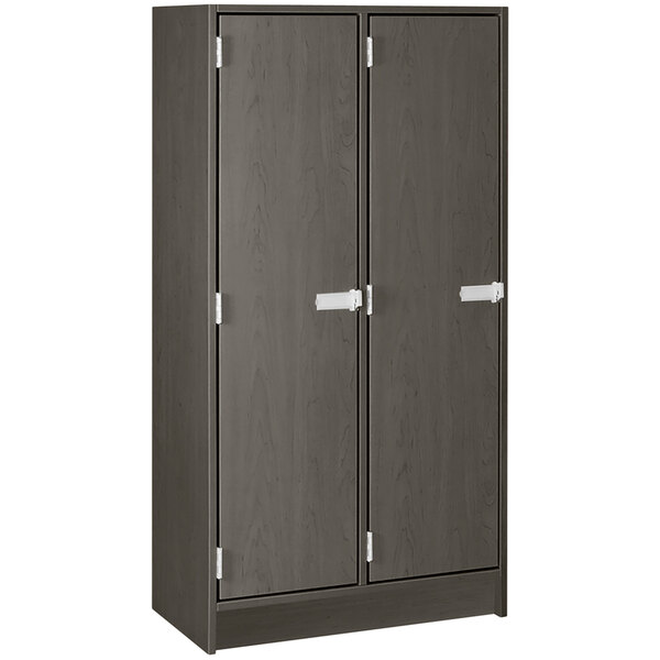I.D. Systems 30" x 18" x 59" Dark Elm Double Storage Locker with Doors ...